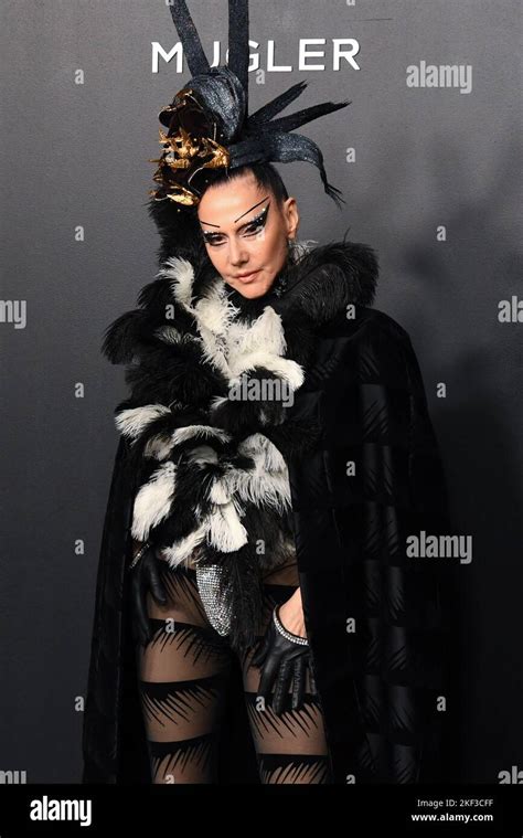 Susanne Bartsch Walking The Red Carpet At The Mugler Couturissime