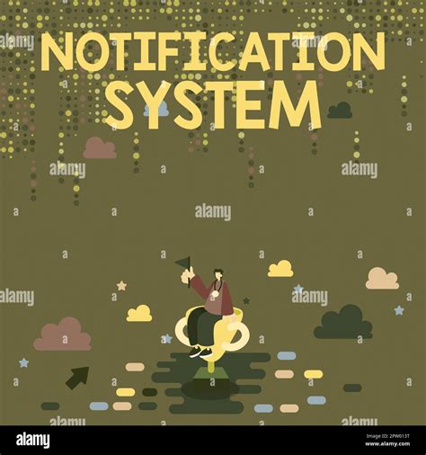 Conceptual Display Notification System Internet Concept Do Not Forget To Be Connected Social