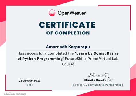 Amarnadh Karpurapu On Linkedin Openweaver Pythonprogramming