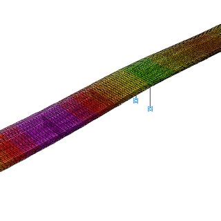 SAP2000 Shell FEs Deformed Shape And Translation Contour Along The Download Scientific