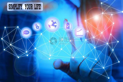 显示简化您的生活的书写笔记高清图片下载 正版图片503882990 摄图网