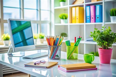 Streamlined Workspace A Professional Administrative Assistants Desk