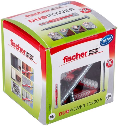 Fischer DUOPOWER 10x80 S LD 2-Komponenten-Dübel 80mm 10mm (538257) 10 ...