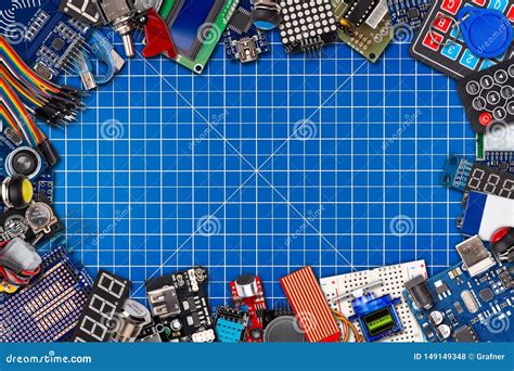 microcontroller board connects to an electronic project programmable