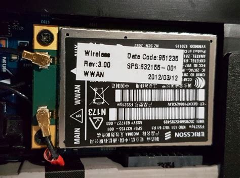 HP Hs2340 HSPA Mobile Broadband Module Ericsson F5521qw WWAN