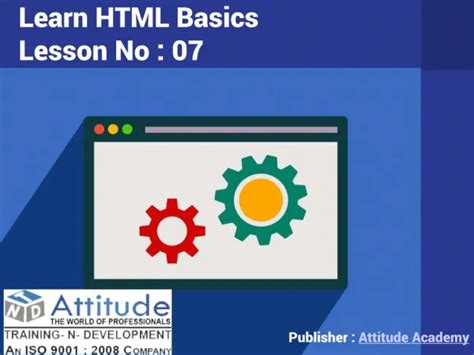 Ppt Learn Advanced And Basic Html Lesson 7 Powerpoint Presentation