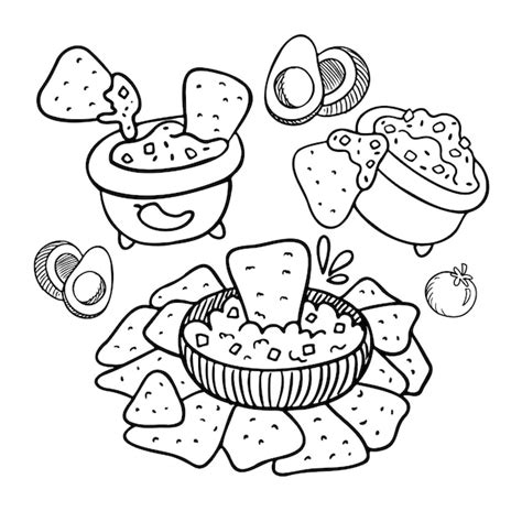 Vectores E Ilustraciones De Dibujos Colorear Comida Para Descargar