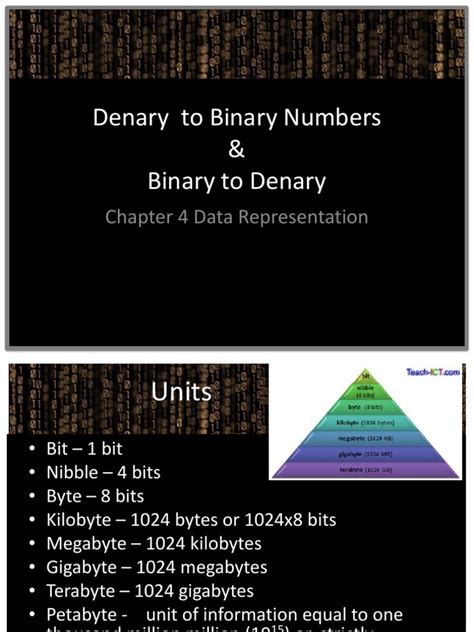 Denary To Binary Numbers Pdf Data Compression Image Resolution