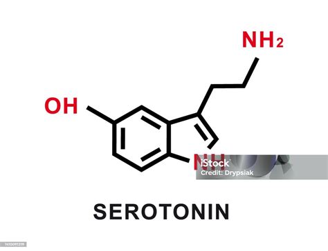세로토닌 화학 공식 세로토닌 화학 분자 구조 벡터 일러스트 레이 션 세로토닌에 대한 스톡 벡터 아트 및 기타 이미지 세로토닌 분자 건강 진단 Istock