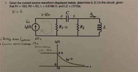 Solved 1 Given The Current Source Waveform Displayed Below