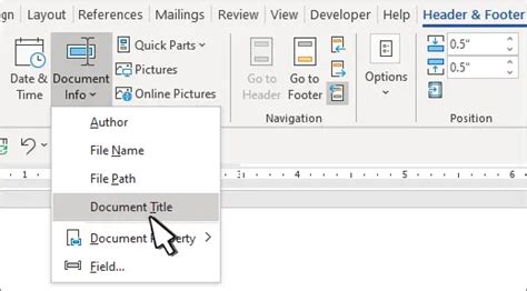 How To Insert A File Name In The Footer Of A Word Document Healthy