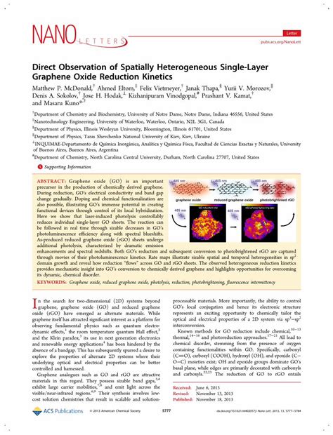Pdf Direct Observation Of Spatially Heterogeneous Single Layer