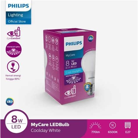 Jual Lampu Philips Led W Watt Mycare Bulb Shopee Indonesia