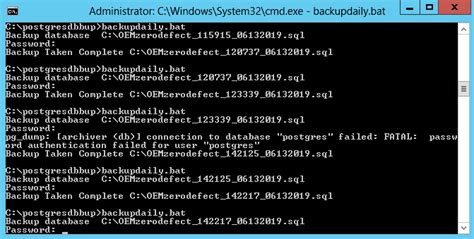 Postgresql How To Remove Password Prompt From Bat File Stack Overflow