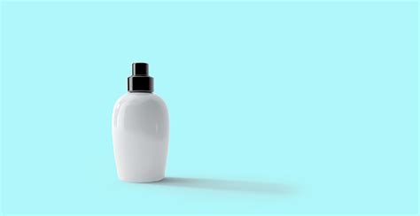 파란색 토샤 배경에 화장품 모형 템플릿 화장품용 플라스틱 용기 튜브 크림 냄비 흰색 배경에 고립 된 미용 제품 3d 렌더링 건강관리와 의술에 대한 스톡 사진 및 기타 이미지