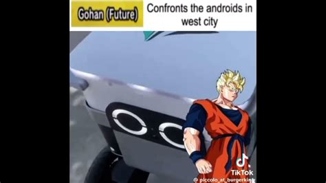 Gohan Confronts The Androids In West City Youtube