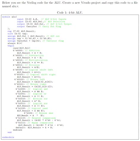 Solved Copy And Pasteable Code Module Alu Input 30 Ab