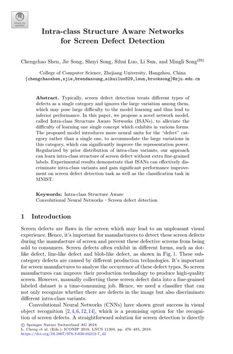 Pdf Intra Class Structure Aware Networks For Screen Defect Detection