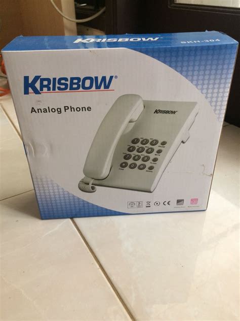 Pesawat Telepon Krisbow Analog Phone Perabotan Rumah Di Carousell