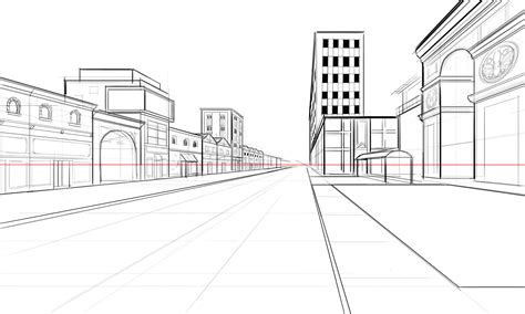 City Street Drawing At Explore Collection Of City