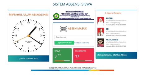 APLIKASI ABSEN BERBASIS WEB QR CODE ABSEN ONLINE ABSEN OFFLINE