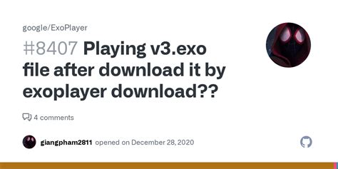 Playing V3exo File After Download It By Exoplayer Download · Issue