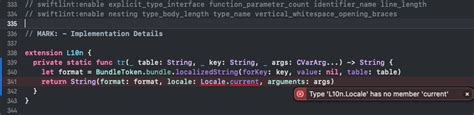 type l10n locale has no member current · issue 997 · swiftgen swiftgen · github