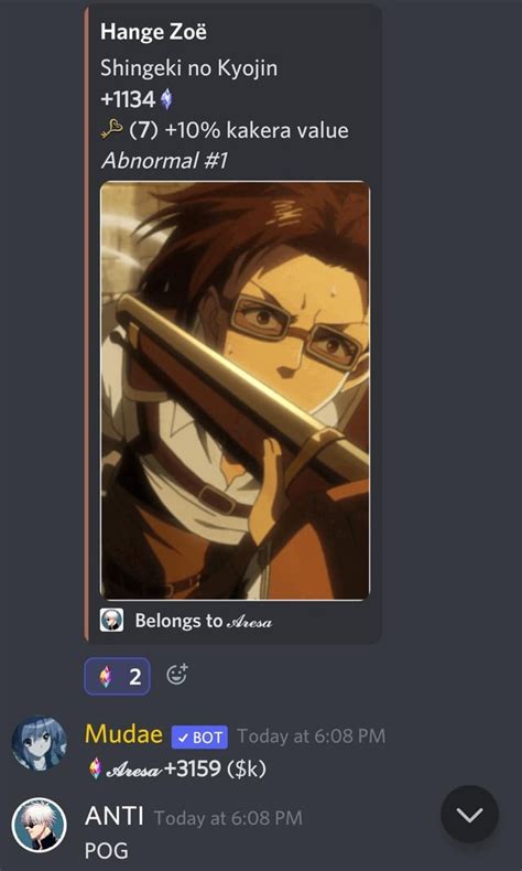 Rip To My Mudae Harem The Server Got Rid Of The Bot Because Of The