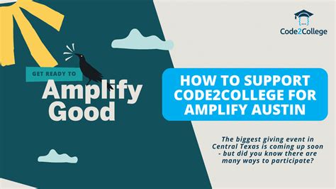 How To Support Code2college For Amplify Austin • Code2college