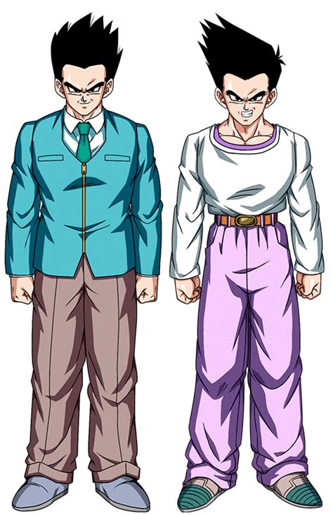 Gt Gohan And Gt Goten Dokkan Renders By Fanofmanymedia On Deviantart