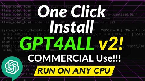 Huge Gpt4all Upgrade Cpu Commercial License 1 Click Install New Ui