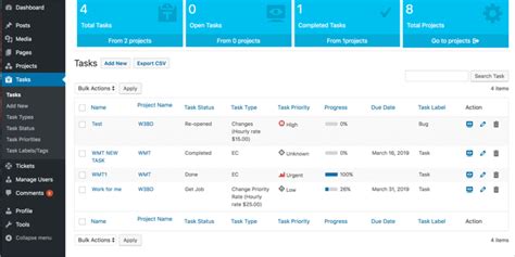 Best WordPress Task Project Management Plugins