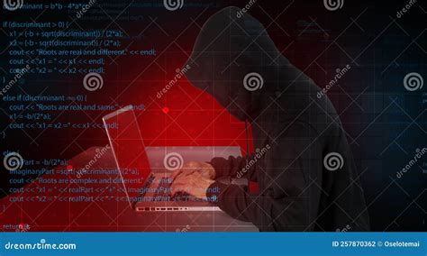 The Hacker Broke The Security In The Systemthe Dangers Of Digital Thieveshacker Wearing Black