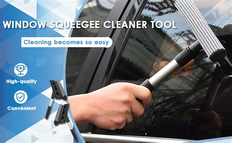 Zwzcyz 2 Pack Squeegee For Car Window Cleaning And