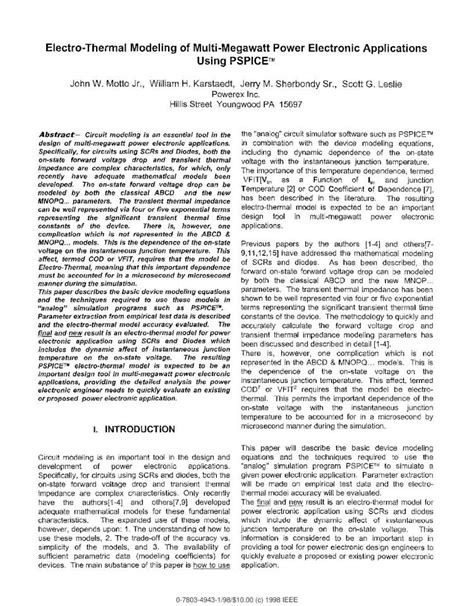 Pdf Electrothermal Modeling Dokumen Tips