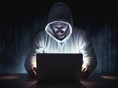premium ai image online hacker hacking computer anonymous cyberpunk