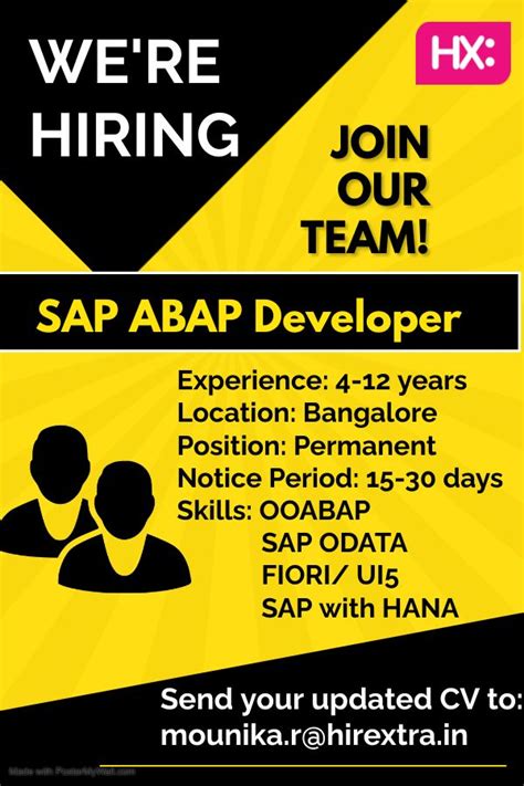 Revally Mounika On Linkedin Sap Abap Hana Ooabap Fiori Jobs Openings Immediatejoiners