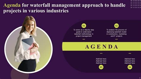 Waterfall Management Approach To Handle Projects In Various Industries Powerpoint Presentation
