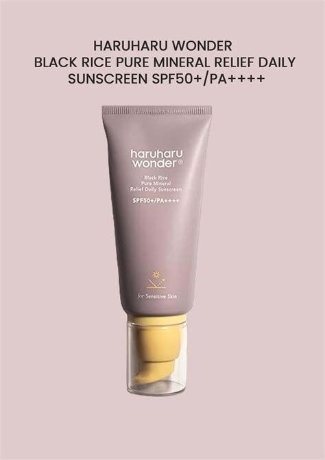 Haruharu Wonder Black Rice Mineral Sunscreen Spf50 Pa Cocomo