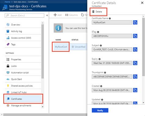 在 Dps 中滚动更新 X509 证书 Azure Iot Hub Device Provisioning Service Microsoft Learn