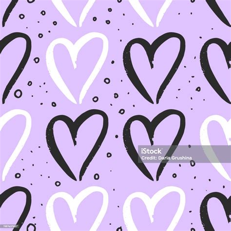 매끄러운 손으로 그린 서예 벡터 패턴을 사랑해요 만화 글자 벡터 손으로 그린 그림입니다 귀여운에 대한 스톡 벡터 아트 및 기타 이미지 귀여운 낙서 드로잉 날씨