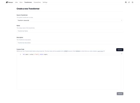 Creating A Custom Code Transformer Neosync