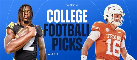 College Football Week 4 Odds Picks And Predictions 2024 Bettingpros