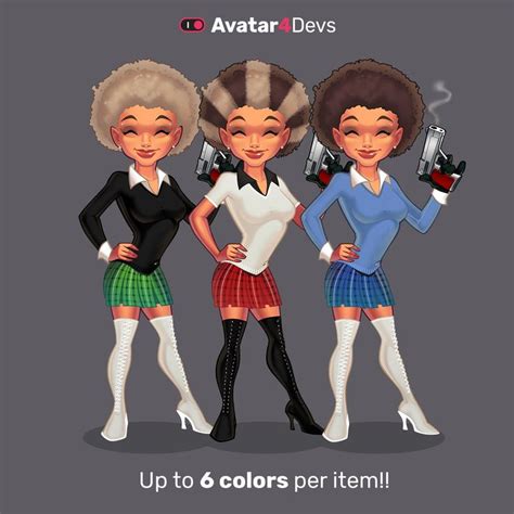 Full Body Avatar Creator Avatar Creator Women Set Adult Coloring Books
