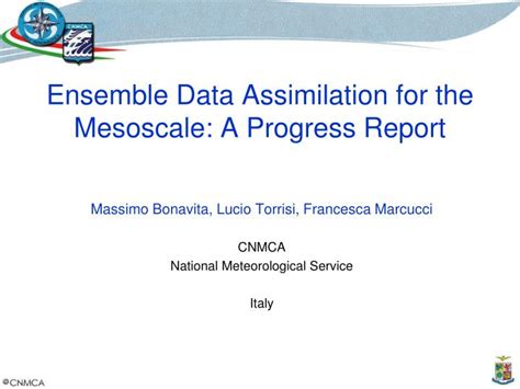 PPT Ensemble Data Assimilation For The Mesoscale A Progress Report PowerPoint Presentation