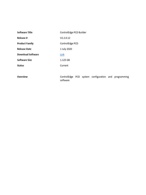 Pmt Hps Software Download Datasheet Controledge Pcd Builder Pdf