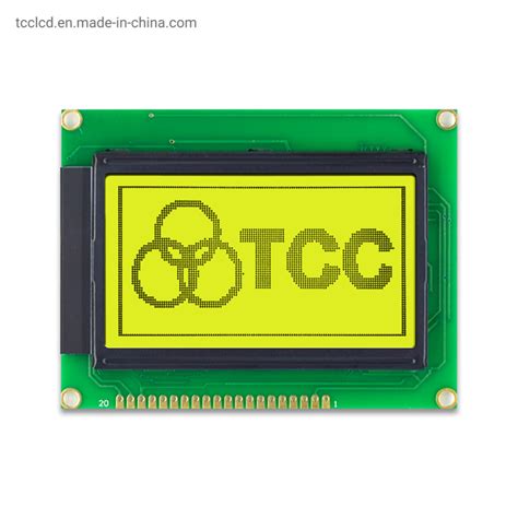20 pin 128x64 monochrome screen 8 bit parallel stn 12864 lcd module
