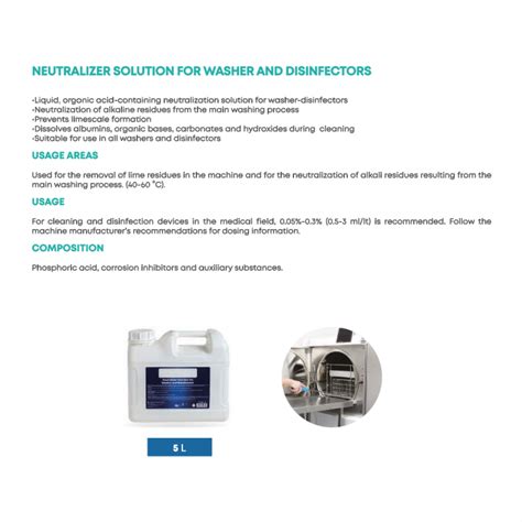 Neutralizer Solution For Washers And Disinfectors Baylarmed