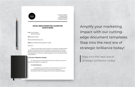 Social Media Marketing Algorithm Update Memo Template In Pdf Word