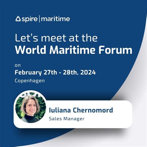 Spire Maritime On Linkedin Meet Spire Maritime At The World Maritime